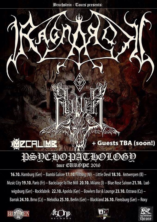 NORWEGIAN BLACK METALLERS RAGNAROK ANNOUNCE EUROPEAN TOUR DATES ...
